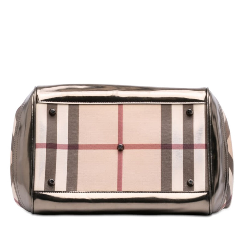 Burberry Pre-owned Burberry Small Supernova Check Coated Canvas ...
