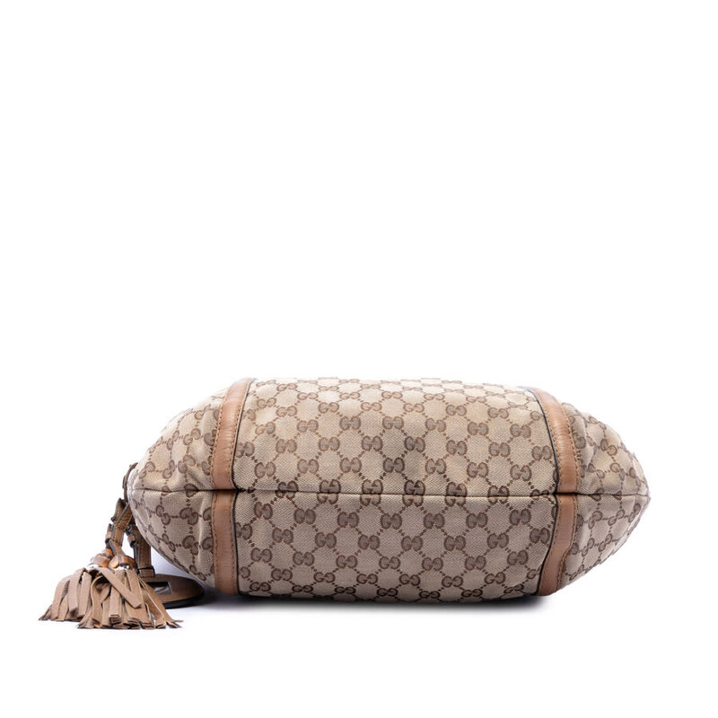 Gucci Pre-owned Gucci GG Canvas Techno Horsebit Hobo Ladies ...