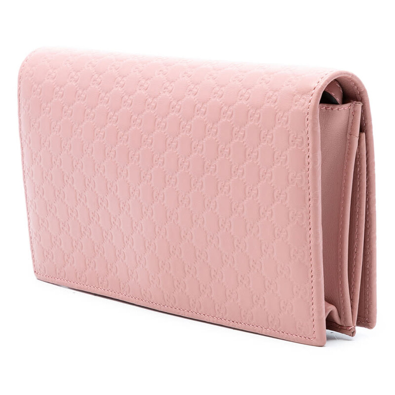 Gucci Pre-owned Gucci Microguccissima Wallet on Strap Ladies ...