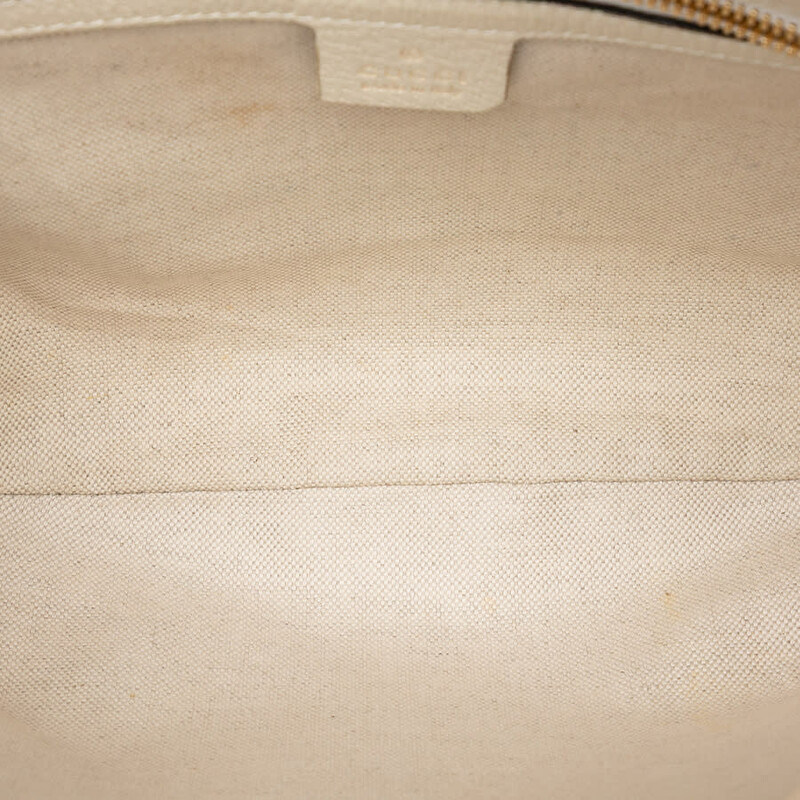 Gucci Pre-owned Gucci Small GG Supreme Web Ophidia Flora Half Moon ...
