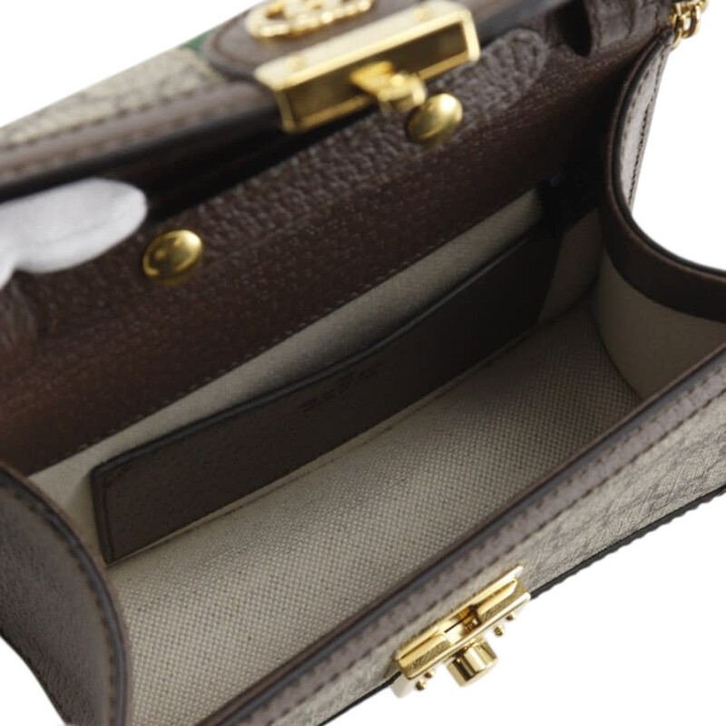 Gucci Pre-owned Gucci Small GG Supreme Web Ophidia Top Handle Bag ...