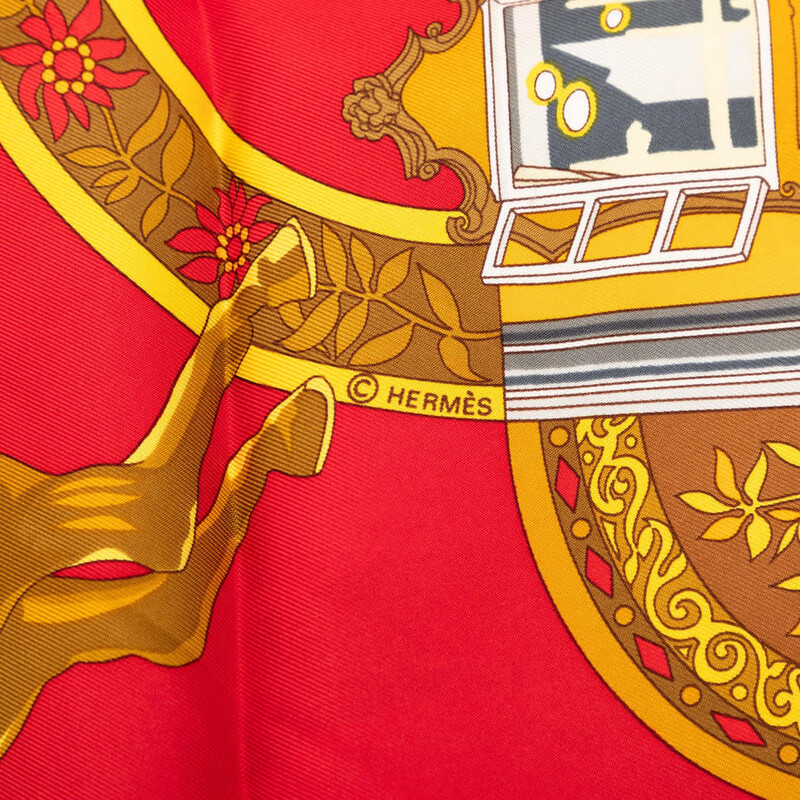 Hermes Pre-owned Hermes In Salzburg Silk Scarf 90 Ladies ...