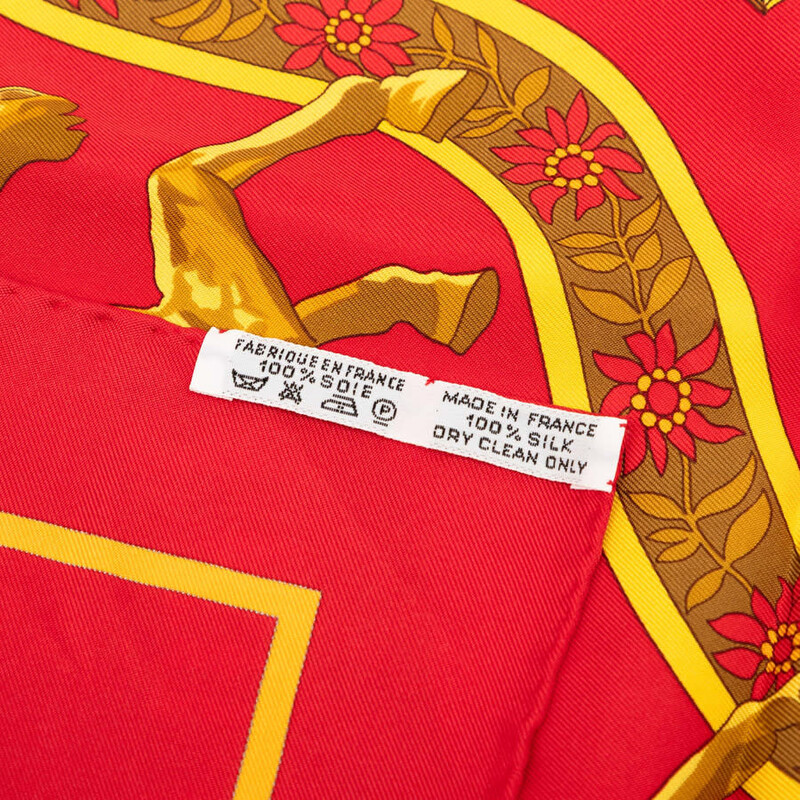 Hermes Pre-owned Hermes In Salzburg Silk Scarf 90 Ladies ...