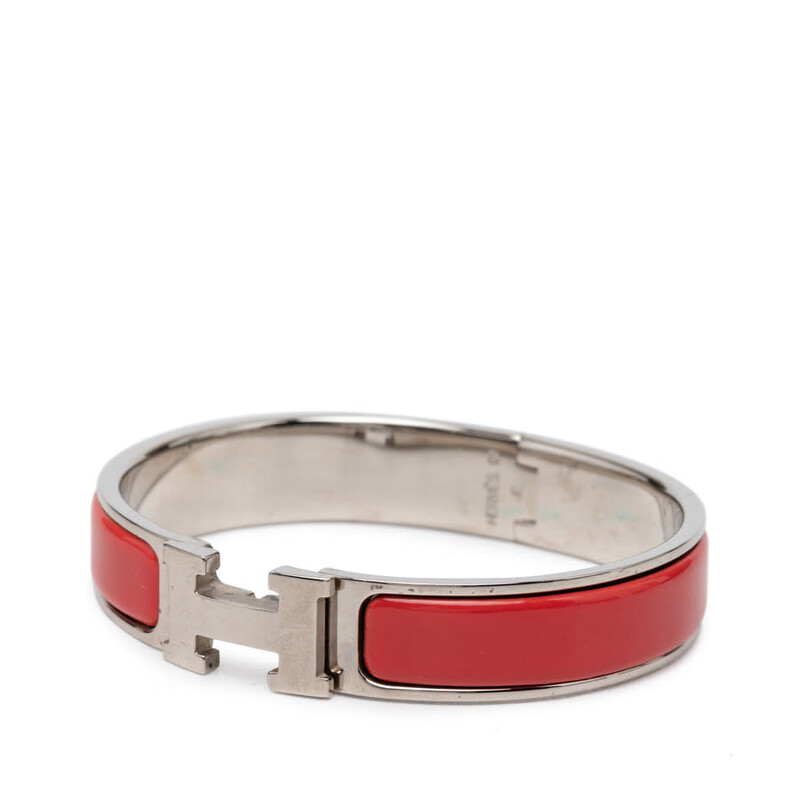 Hermes Pre-owned Hermes Narrow Enamel Clic H Bracelet PM Ladies ...
