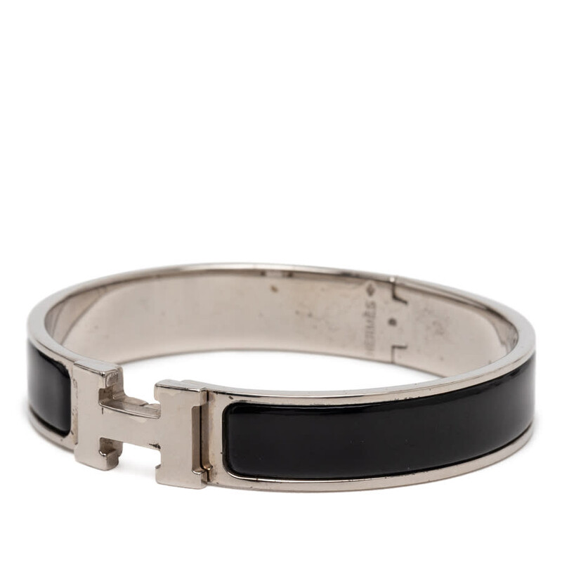 Hermes Pre-owned Hermes Narrow Enamel Clic H Bracelet PM Ladies ...