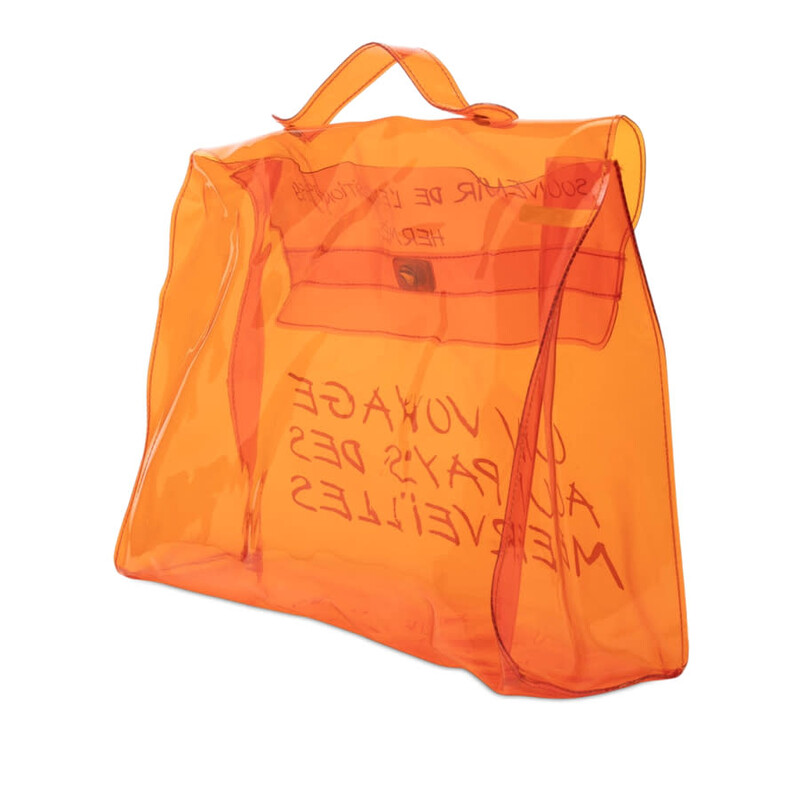 Hermes Pre-owned Hermes Vinyl Souvenir De L Exposition Kelly Handbag ...