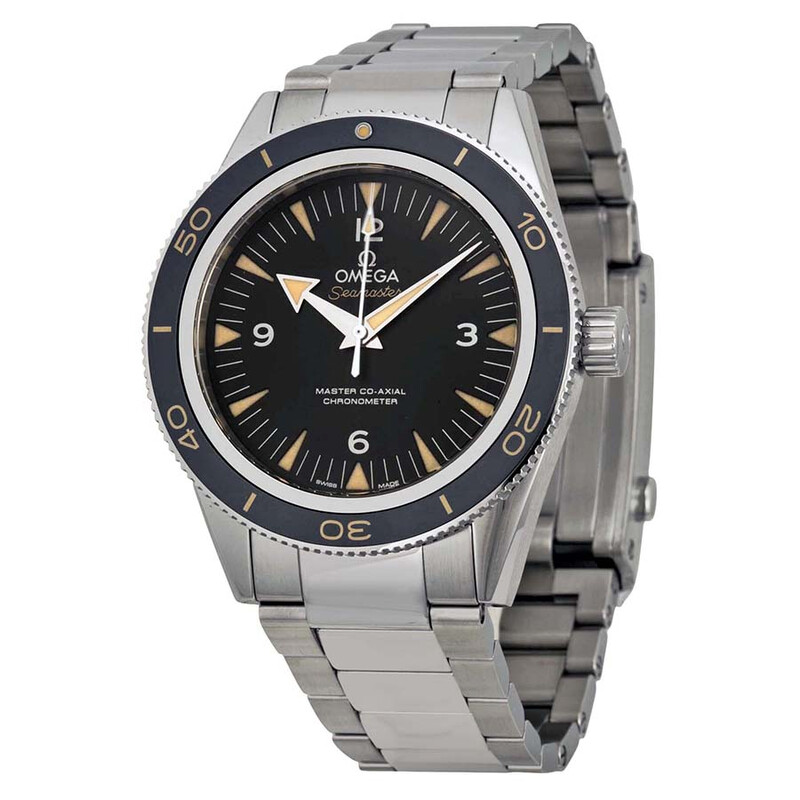 Omega Pre-owned Omega Seamaster 300 Black Dial Men's Watch 233.30.41.21 ...