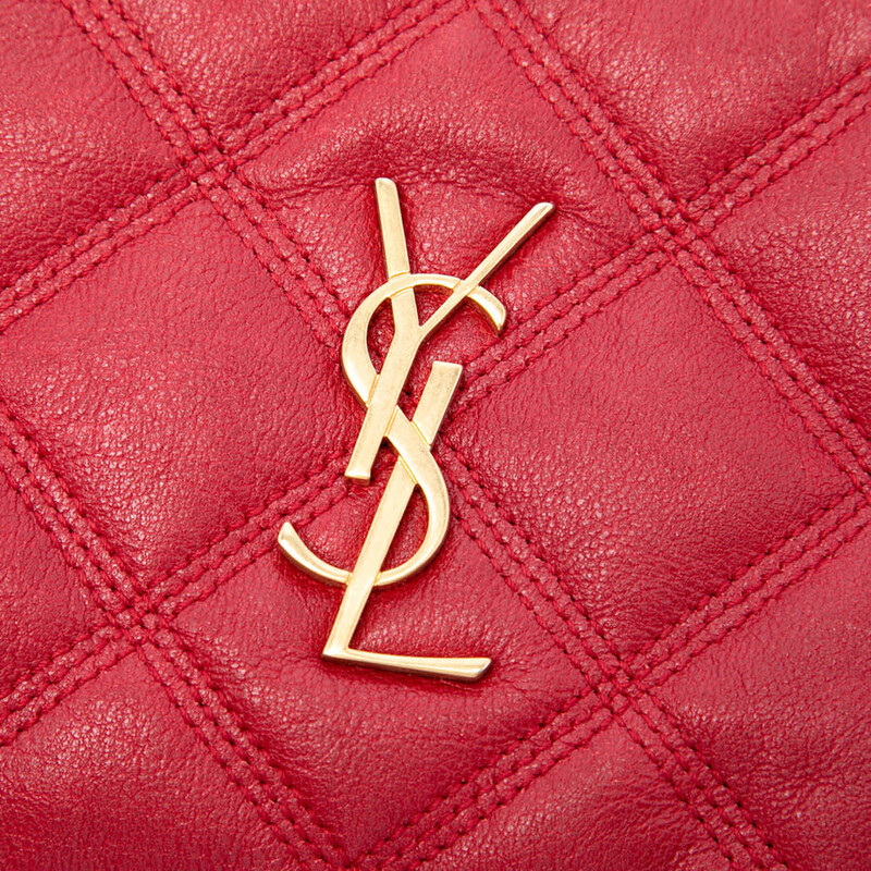 Saint Laurent Pre-owned Saint Laurent Mini Quilted Lambskin Becky ...