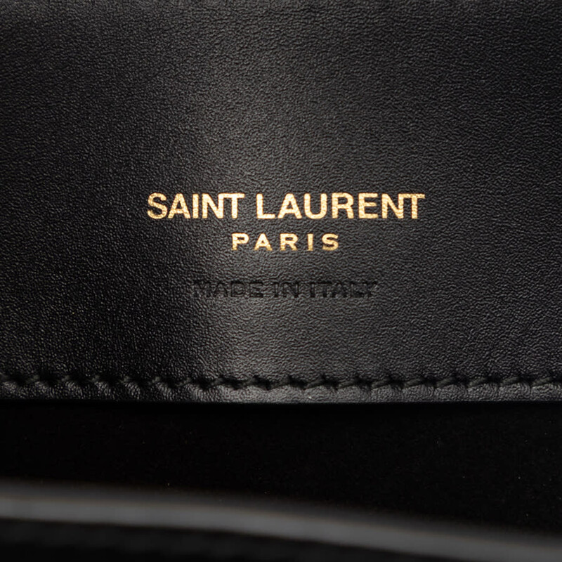 Saint Laurent Pre-owned Saint Laurent Mini Shiny Calfskin Le 37 Bucket ...