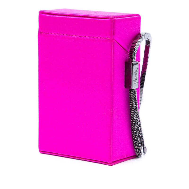 Saint Laurent Pre-owned Saint Laurent Mini Silk Smoking Box Crossbody ...