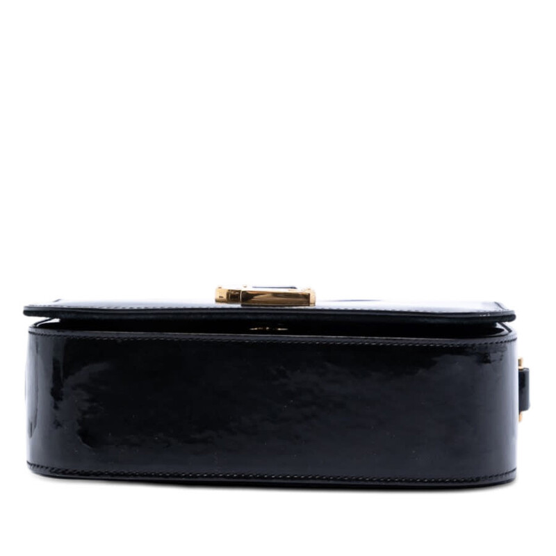 Saint Laurent Pre-owned Saint Laurent Small Patent Monogram Universite ...