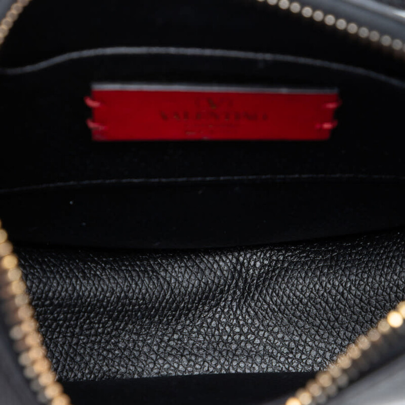 Valentino Garavani Pre-owned Valentino Mini Grainy Calfskin VLogo Hobo ...