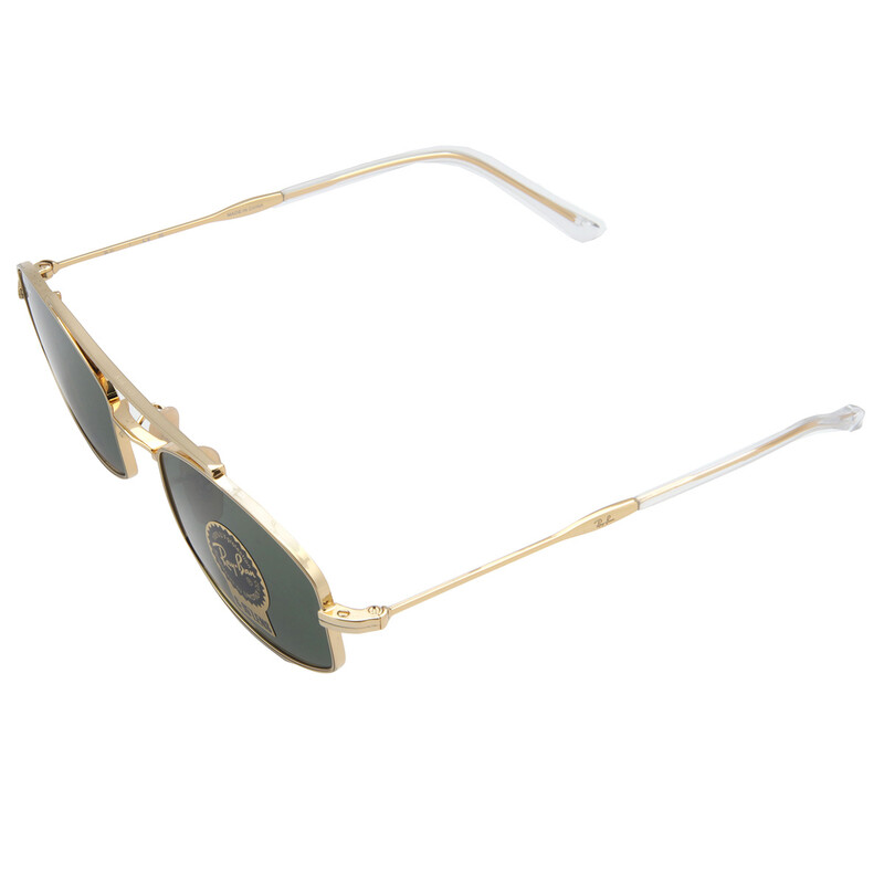Ray-Ban G-15 Green Oval Unisex Sunglasses RB3719 001/31 51 ...