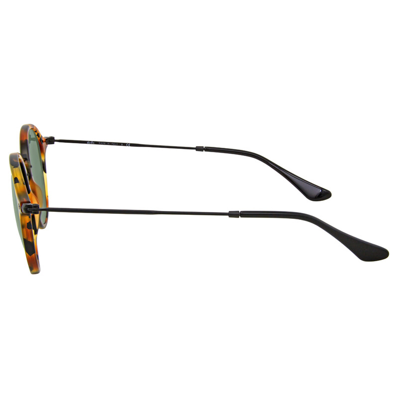 Ray-Ban Round Fleck Green Classic G-15 Unisex Sunglasses RB2447 1157 49 ...