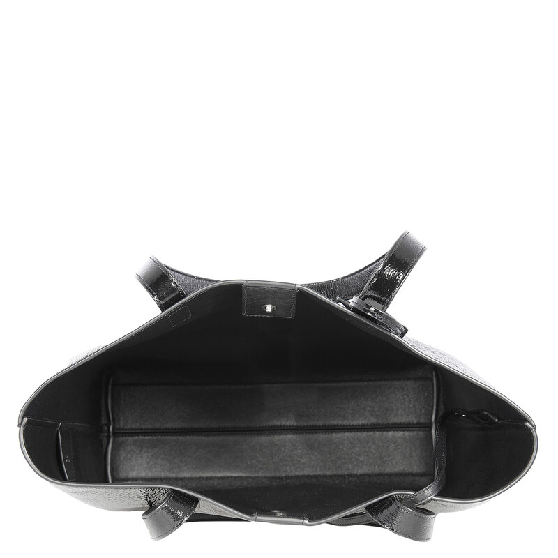 Saint Laurent Crinkled-Leather Bold Tote Bag 676657 AAC3P 1000 ...