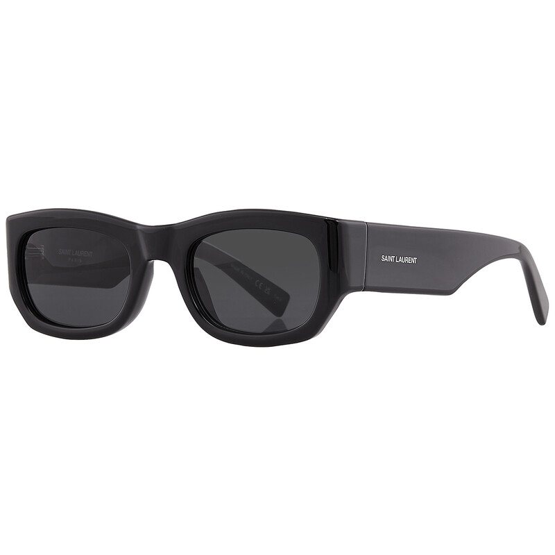 Saint Laurent Dark Grey Rectangular Ladies Sunglasses SL 713 001 53 ...