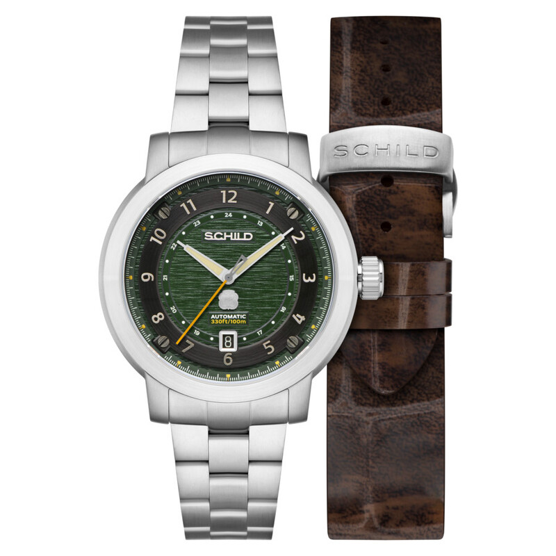 Schild Heinrich Automatic Green Dial Men's Watch SC-1014-33 ...