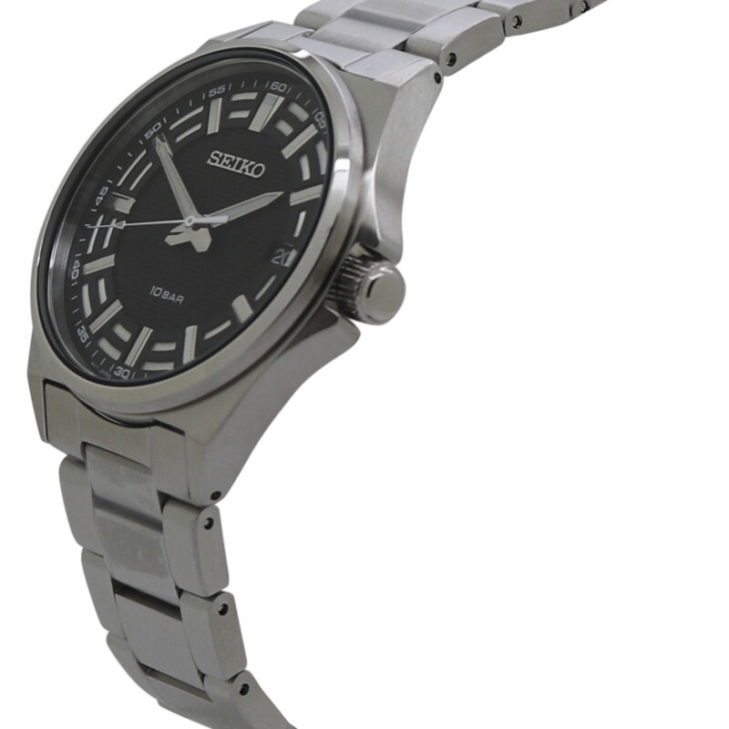 Seiko Classic Quartz Black Dial Men's Watch SUR505P1 4954628243904 ...