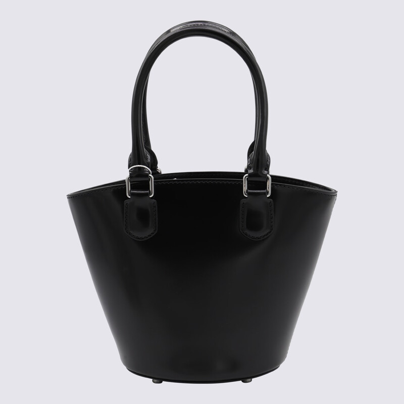 Self Portrait Self-Portrait Black Leather Top Handle Bag PF25314AB ...
