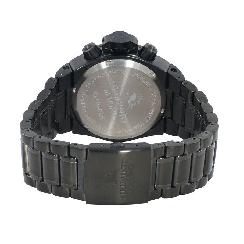 Strumento Marino Defender Chrono Chronograph Quartz Black Dial Men's ...