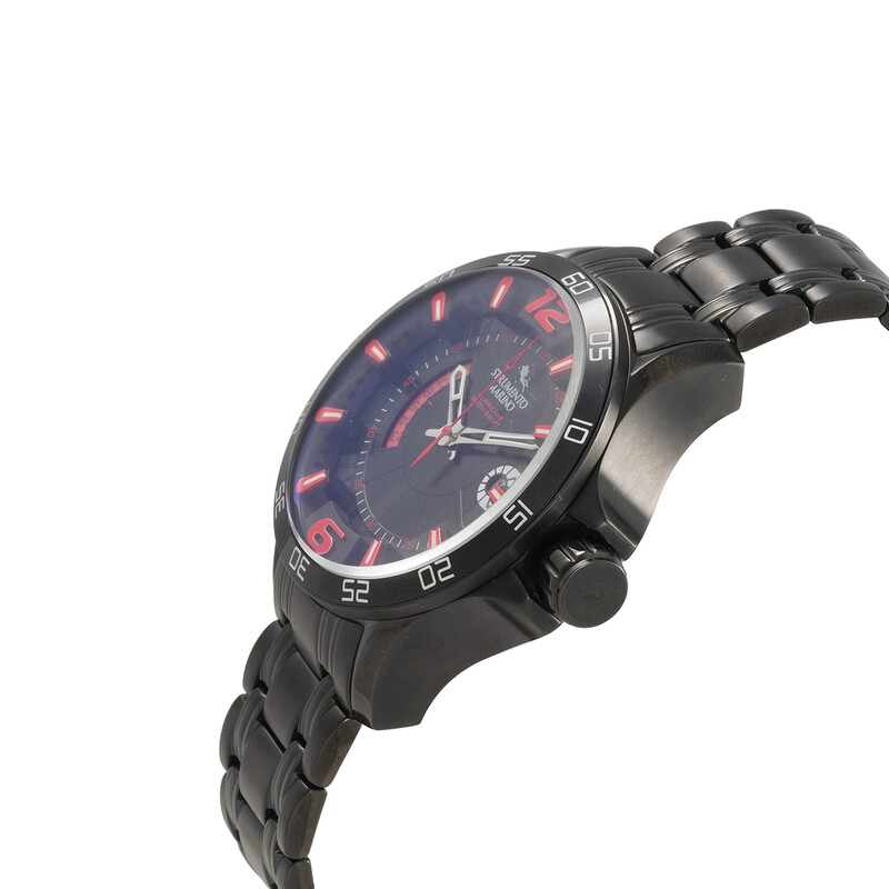 Strumento Marino Hurricane 3 Hands Bracelet Quartz Black Dial Men's ...