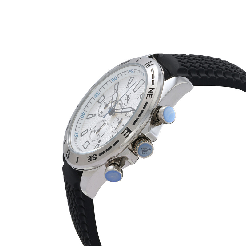 Strumento Marino Sport Marine Chronograph Silicon Quartz White Dial Men ...