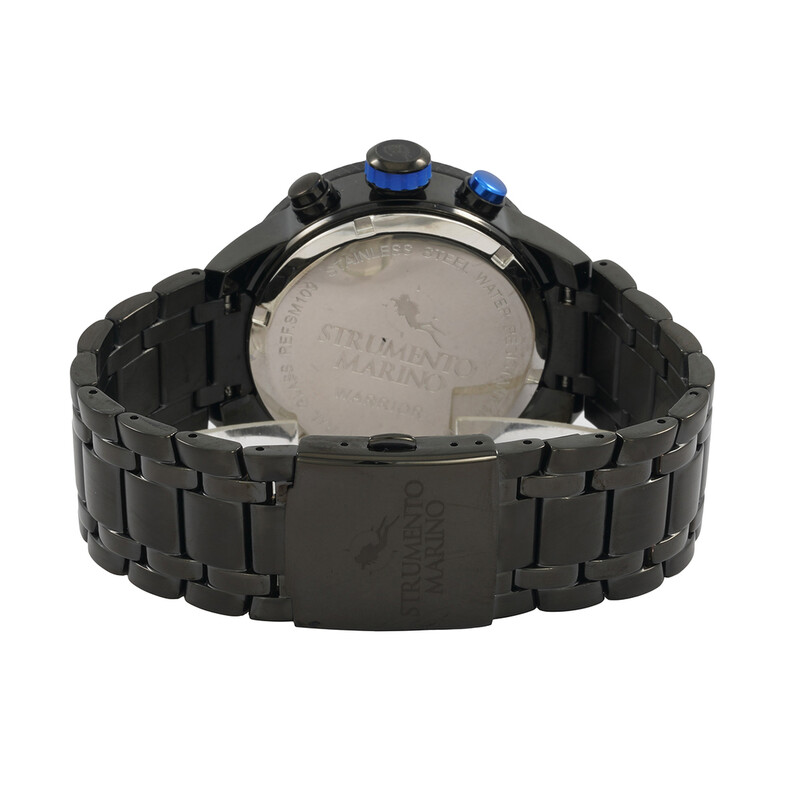 Strumento Marino Warrior Chrono Chronograph Quartz Black Dial Men's ...