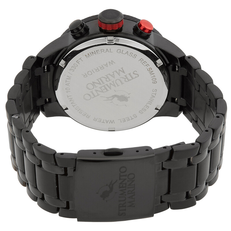 Strumento Marino Warrior Chrono Chronograph Quartz Black Dial Men's ...