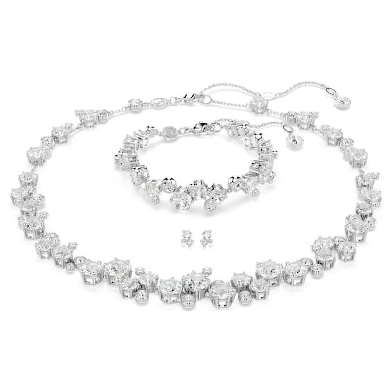 Swarovski Constella Rhodium Plated Crystal Set 5738285 9009657382850 ...