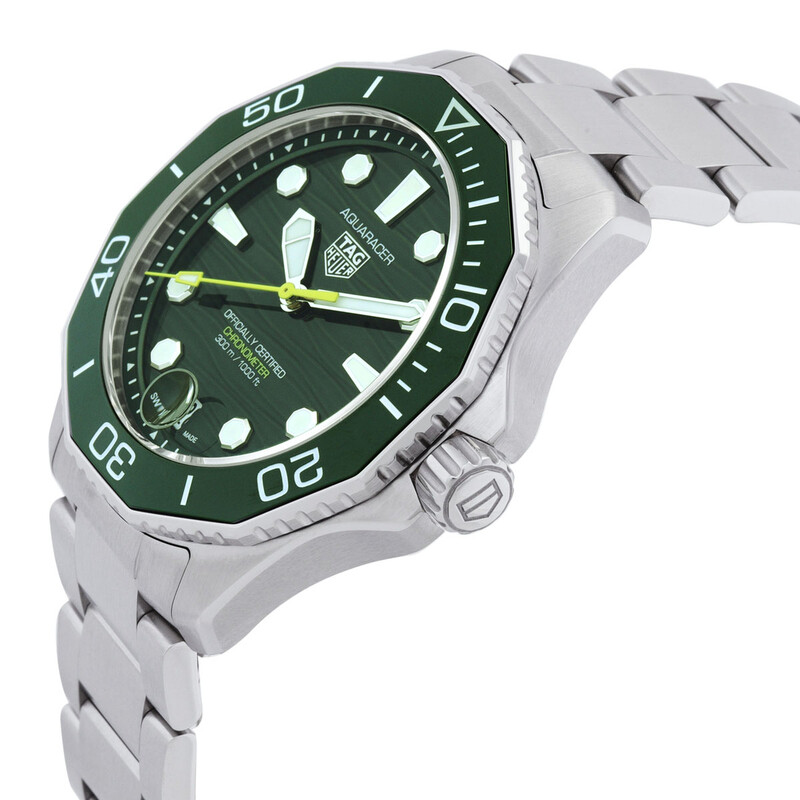 Tag Heuer Aquaracer Automatic Green Dial Men's Watch WBP5116.BA0013 ...