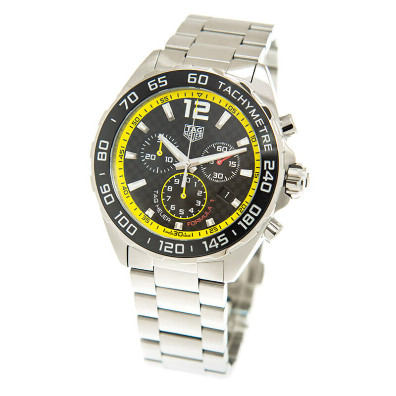 Tag Heuer Formula 1 Chronograph Quartz Black Dial Men's Watch CAZ101AC ...