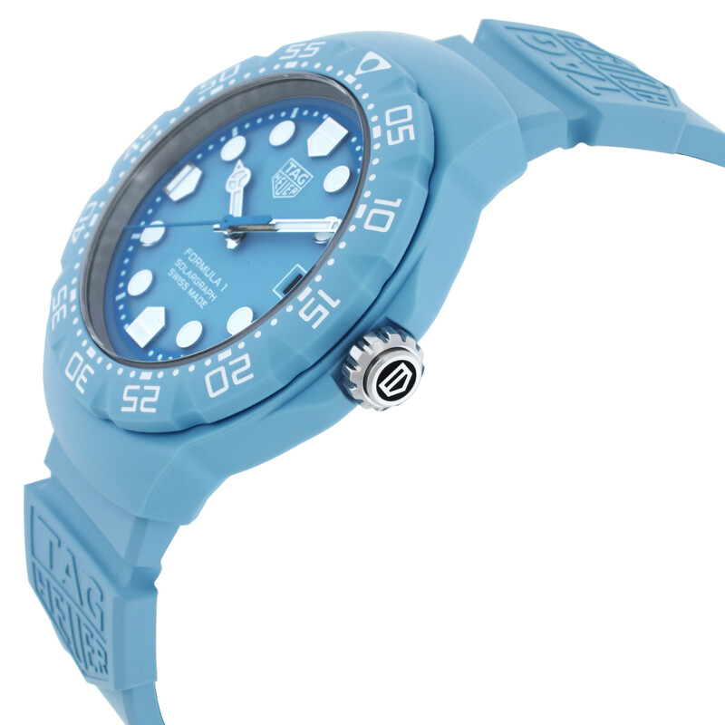 Tag Heuer Limited Edition Formula 1 Solargraph Blue Dial Watch WBY1163 ...