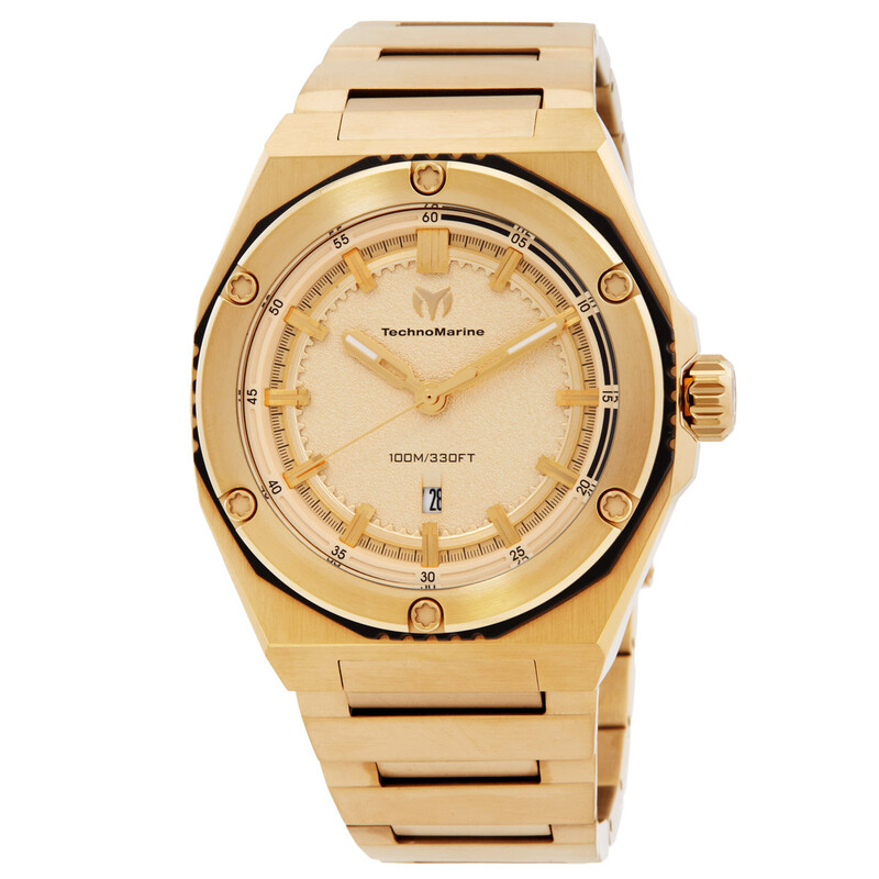 Technomarine Coral Legacy Quartz Gold Dial Men's Watch TM-416076 ...