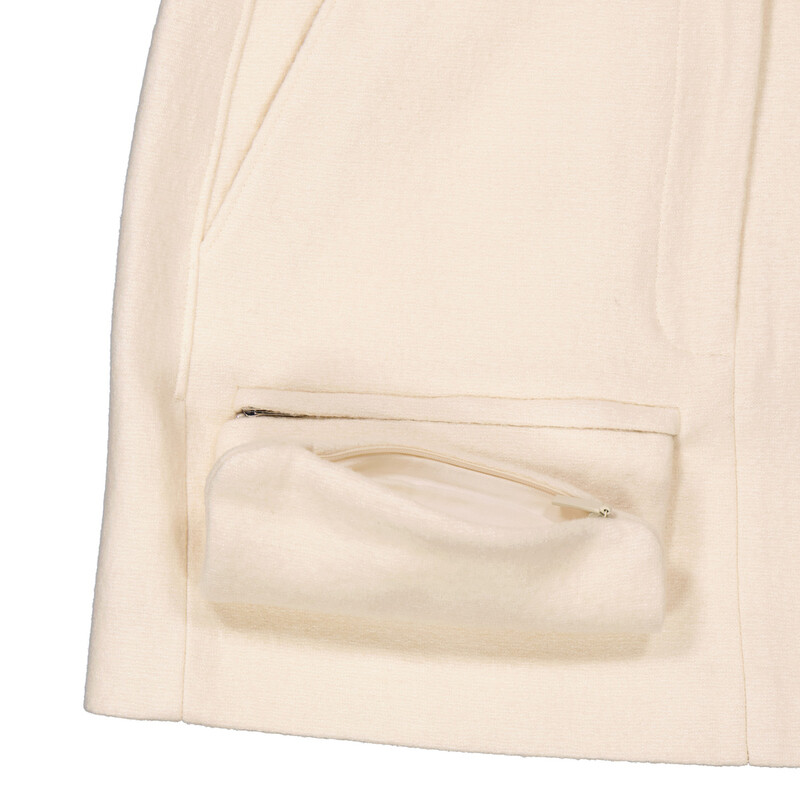 Tibi Ladies Ivory Boiled Wool Mini Skirt, Size 2 R122BW5267-IVORY ...