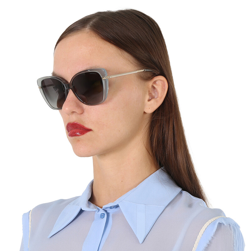 Tiffany & Co. Light Gray Gradient Cat Eye Ladies Sunglasses TF4190 ...