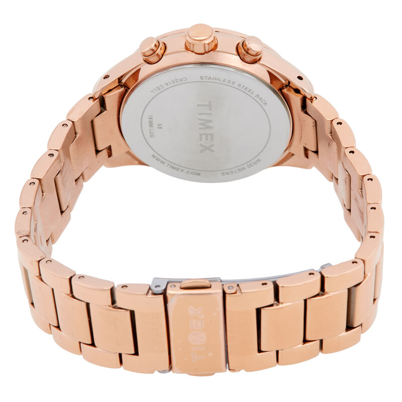 Timex Chronograph Quartz Crystal Silver Dial Ladies Watch TW2V57900 ...