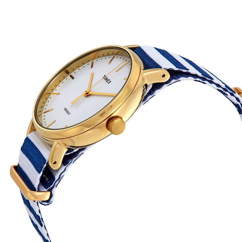 Timex Fairfield White Dial Ladies Watch TW2P91900 753048623464 ...