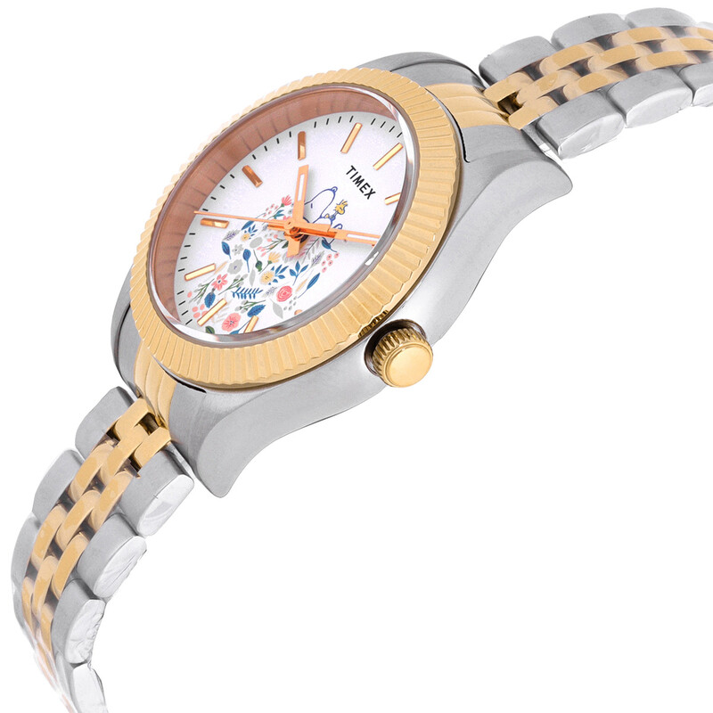 Timex X Peanuts Legacy In Bloom Quartz White Dial Ladies Watch ...