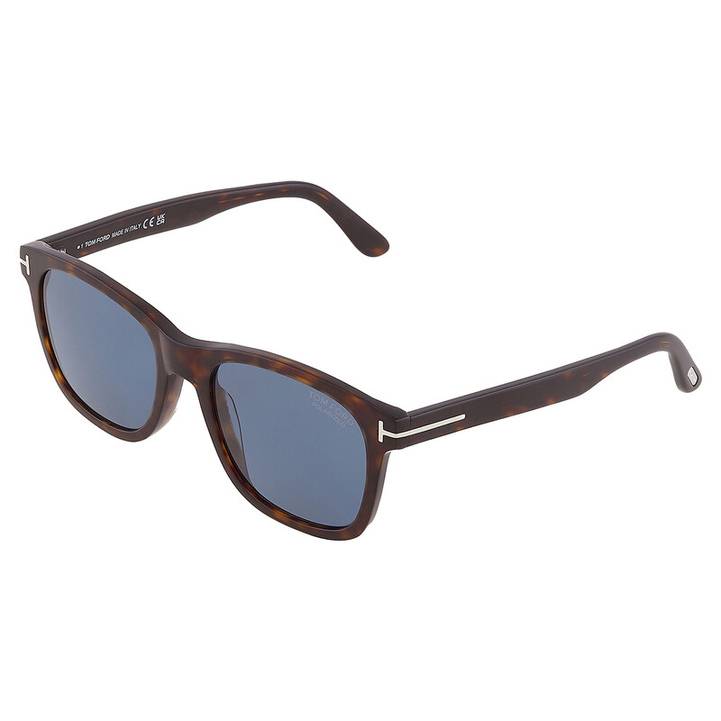 Tom Ford Eric Polarized Smoke Sport Men's Sunglasses FT0595 52D 55 ...