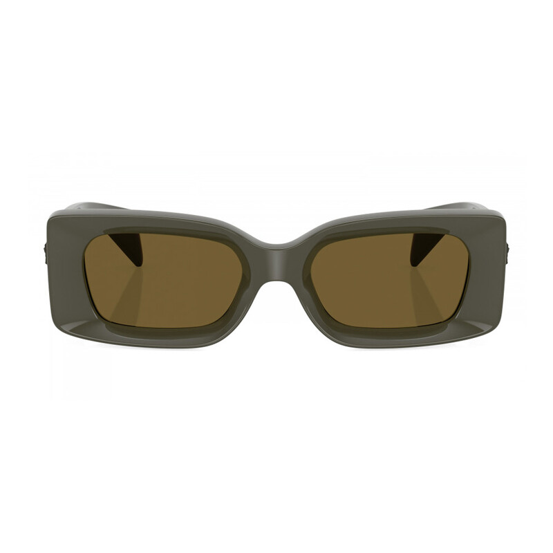 Versace Medusa Dark Brown Rectangular Ladies Sunglasses VE4474U 549173 ...