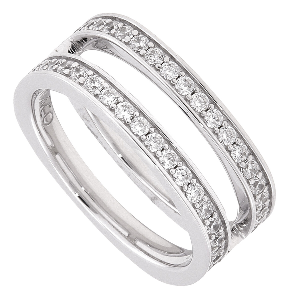 Apm Monaco Ladies Smile Morse Code Ring, Size 52 A21436OX - Jewelry ...