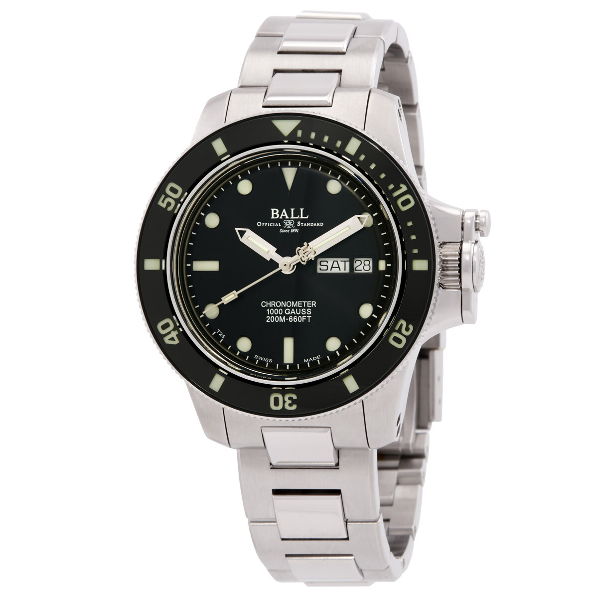 Ball Engineer Master II Skindiver Heritage Automatic Black Dial Men's ...