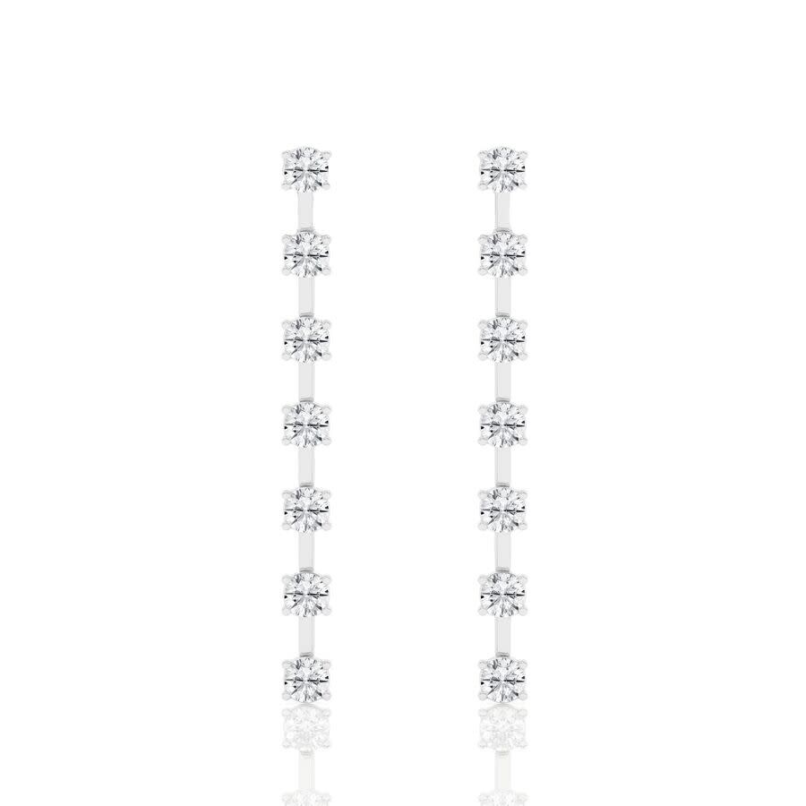 Brilliant Diamond 2 Ctw Oval Cut Lab Grown Diamond Inside Out Hoops ...