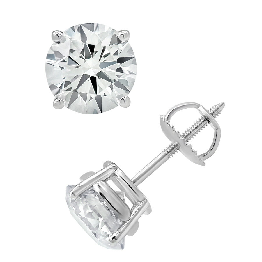 Brilliant Diamond 14K White Gold 1/10 ctw Round Lab Grown Diamond ...