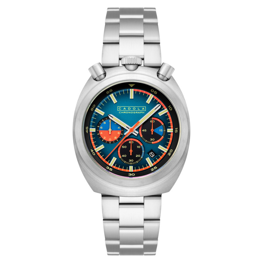 Cadola Testa Di Toro Chronograph Quartz Red Dial Men's Watch CD-1058-05 ...