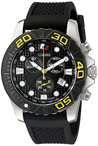 Calibre Akron Orange Dial Chronograph Men's Watch SC-5A2-13-079.10 ...