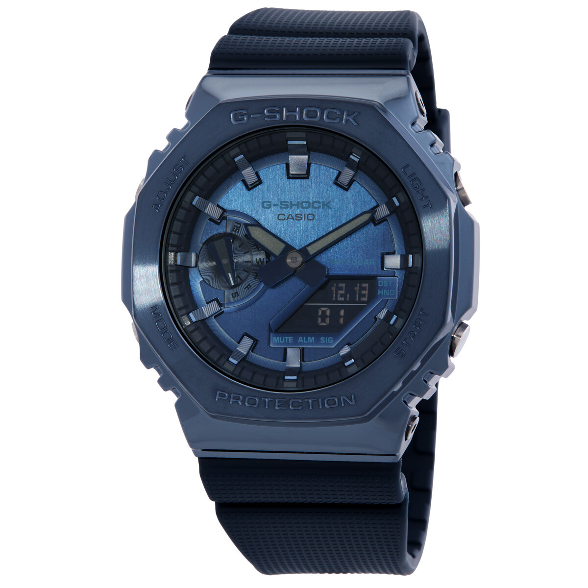 Casio G-Shock Alarm World Time Quartz Analog-Digital Silver Dial Watch ...