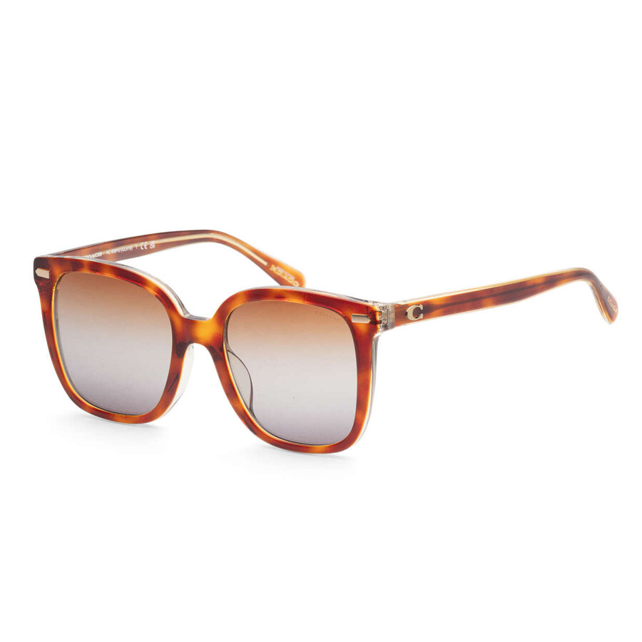 Coach Grey Gradient Square Ladies Sunglasses HC8424U 50023C 54 ...