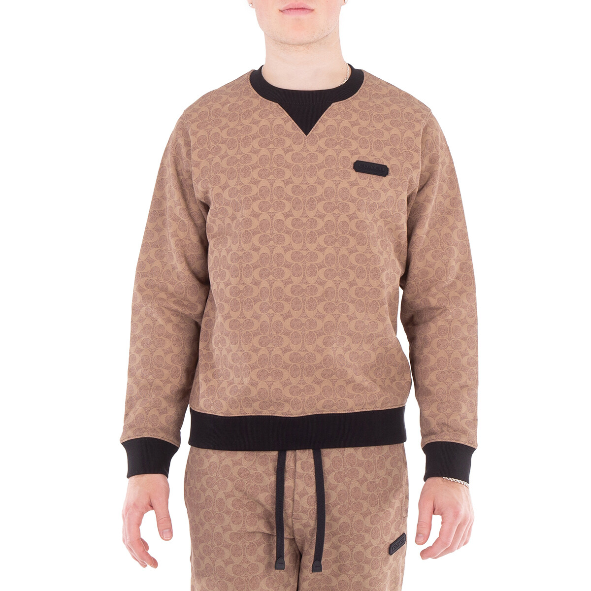 Coach Signature Knit Sweater, Size Medium C7984 RYU 195031409073 ...