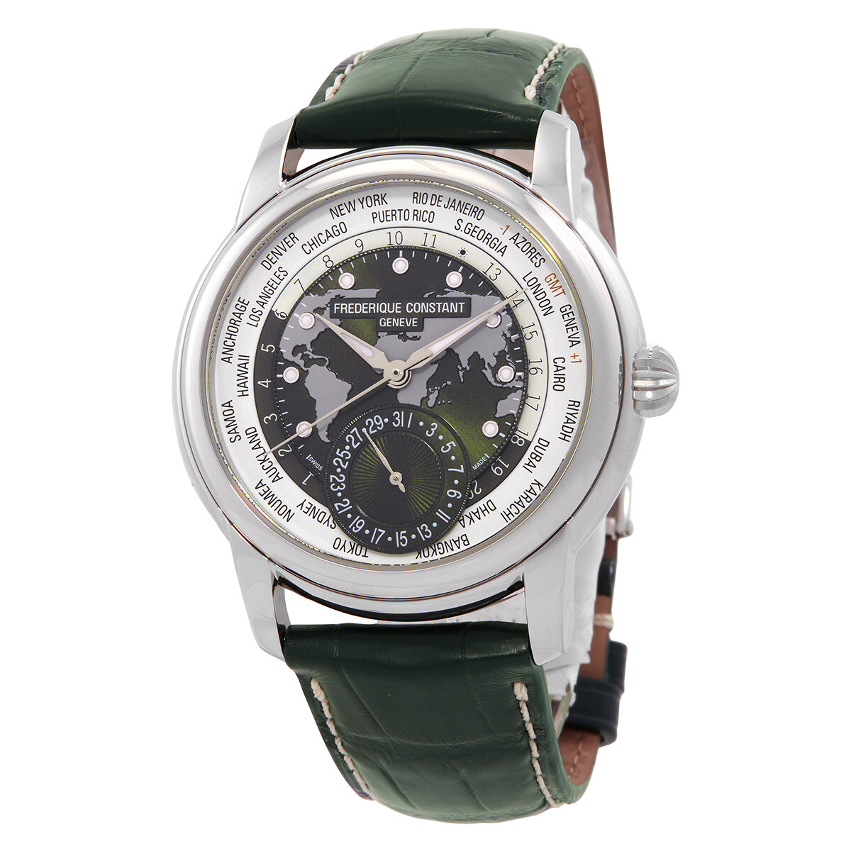 Frederique Constant Flyback Chronograph Automatic Black Dial Men's ...